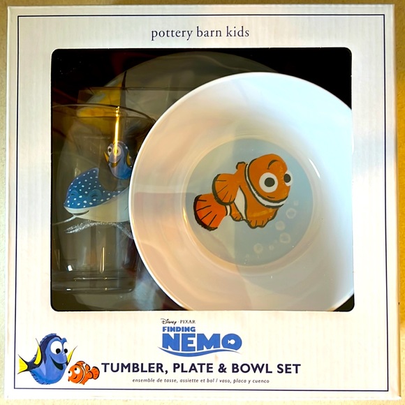 Pottery Barn Kids | Other | Finding Nemo Tumbler Plate And Bowl Set ...